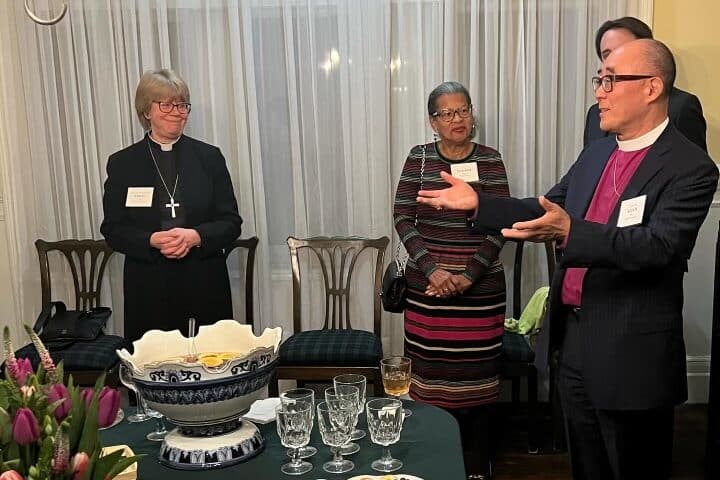 Bishop Sarah attends the installation of the 17th Bishop of New York ...