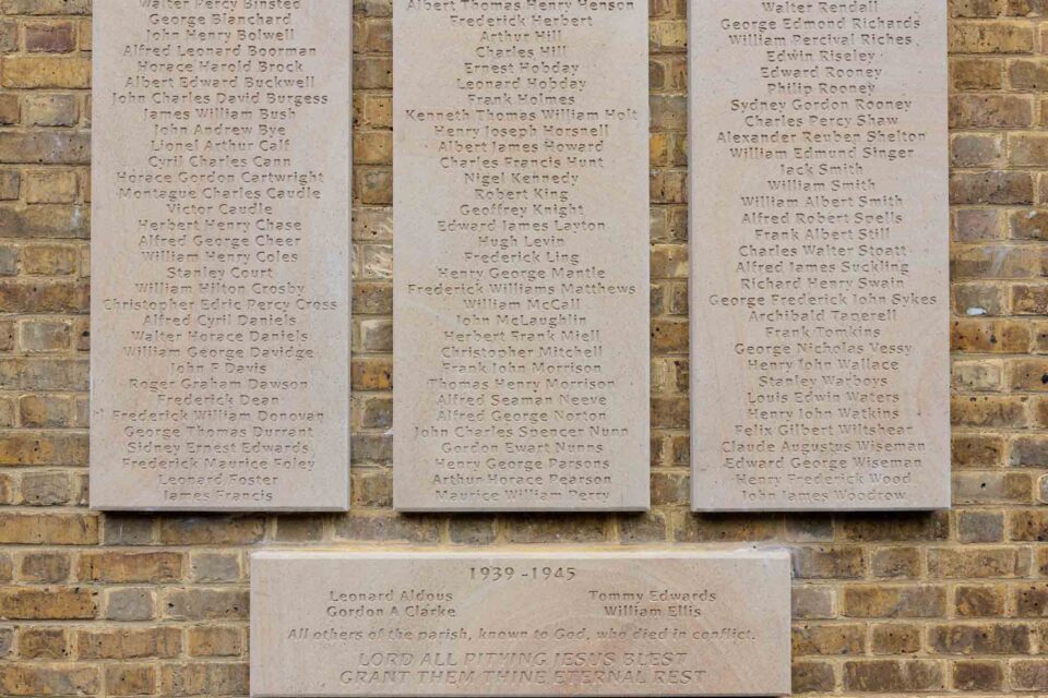 Fulham church unveils new WWI War Memorial to parishioners | Diocese of ...